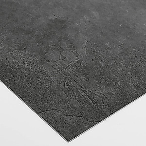 Livelynine Charcoal Peel and Stick Floor Tile Bathroom Flooring Grey Vinyl Flooring Waterproof Laminate Flooring Peel and Stick on Floor Tiles for Kitchen Basement Sticky Covering 12X12 in 4 Sheets