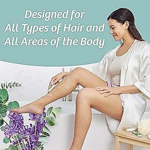 BIC Soleil Escape Women's Disposable Razor 3 Blade Set, Moisture Strip With Almond Oil, Lavender and Eucalyptus Scented Handles, Includes Bonus Caramel Apple, 8 Razors