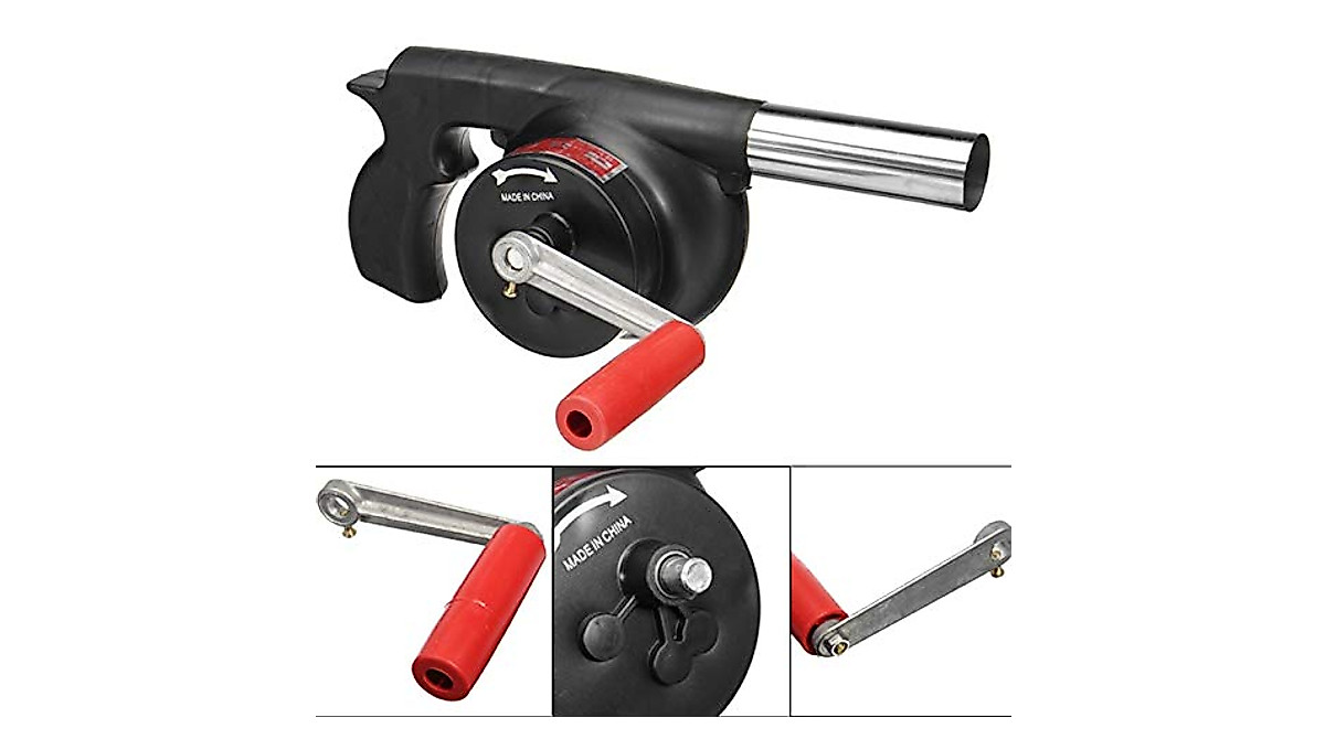 Esweny Hand Crank BBQ Fan & Air Blower - Portable & Durable