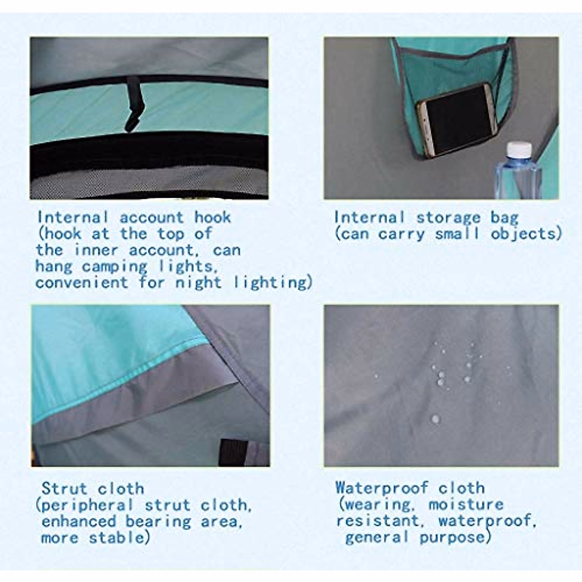 AyfeS Tent for Camping Camping Tent 4 with 2 Doors 2 Windows Automatic Pop Up Waterproof Instant Tent for Outdoor Hiking Large Space for Picnic Outdoors