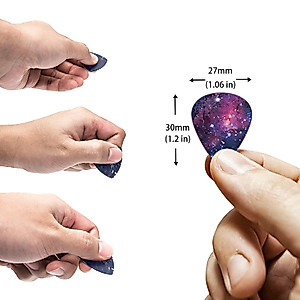 Aoopistc Cow Leopard Print ABS Triangle Guitar Picks,Acoustic Guitar Electric Guitar Bass Ukulele Picks,Black White Cow/Pink White Cow/Brown Cheetah