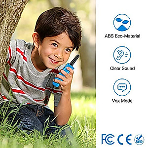Walkie Talkies for Kids 22 Channels 2 Way Radios Toy with Backlit LCD Flashlight, 3-12 Year Old Boys Girls Gifts Toys 3 Miles Range for Outside, Camping, Hiking