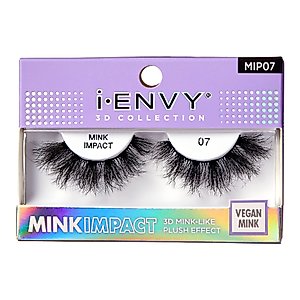 i-Envy False Lashes 3D Mink-Like Plush Impact Natural to Dramatic Vegan Eyelashes