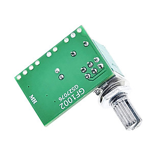 DAOKI 6PCS PAM8403 3W+3W Digital Power Amplifier Board DC 5V Dual Channel Stereo Power Amplifier Module with Volume Control Potentionmeter with 6PCS Knob Cap, 3PCS 3.5mm Audio Jack Cable