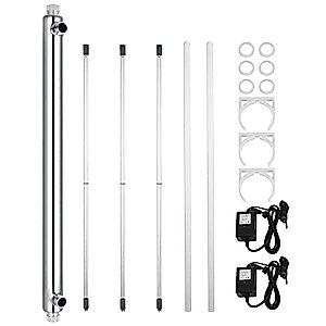 VEVOR Water Purifier Filter, for Whole House Water Purification, 12GPM 110V 55W, 2 Extra Lamps + 1 Extra Quartz Sleeve