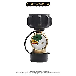 DUNSIHUI Universal Propane Tank Gauge Level Indicator Gas Pressure Meter Leak Detector Replacement Compatible with BBQ/Gas Grill/RV Camper/Cylinder/Heater Appliances with QCC1/Type1 Connection