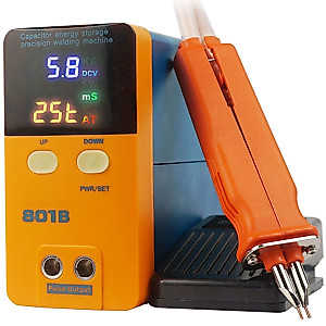 RCBDBSM Industrial Energy Storage Battery Welding Machine 801B Battery Spot Welder 11.6 KW Mini Portable Spot Welding Equipment for 18650, 21700 Lithium Battery Pack Building