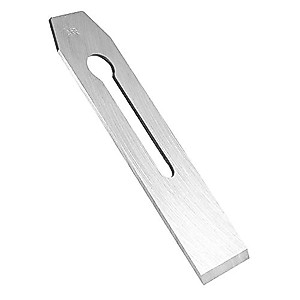 Bench Plane Blade, High-Carbon Steel Carpentry Woodwork Hand Planer Blade, Replacement Woodwork Planer DIY Tool - Silver White(Width-51MM)