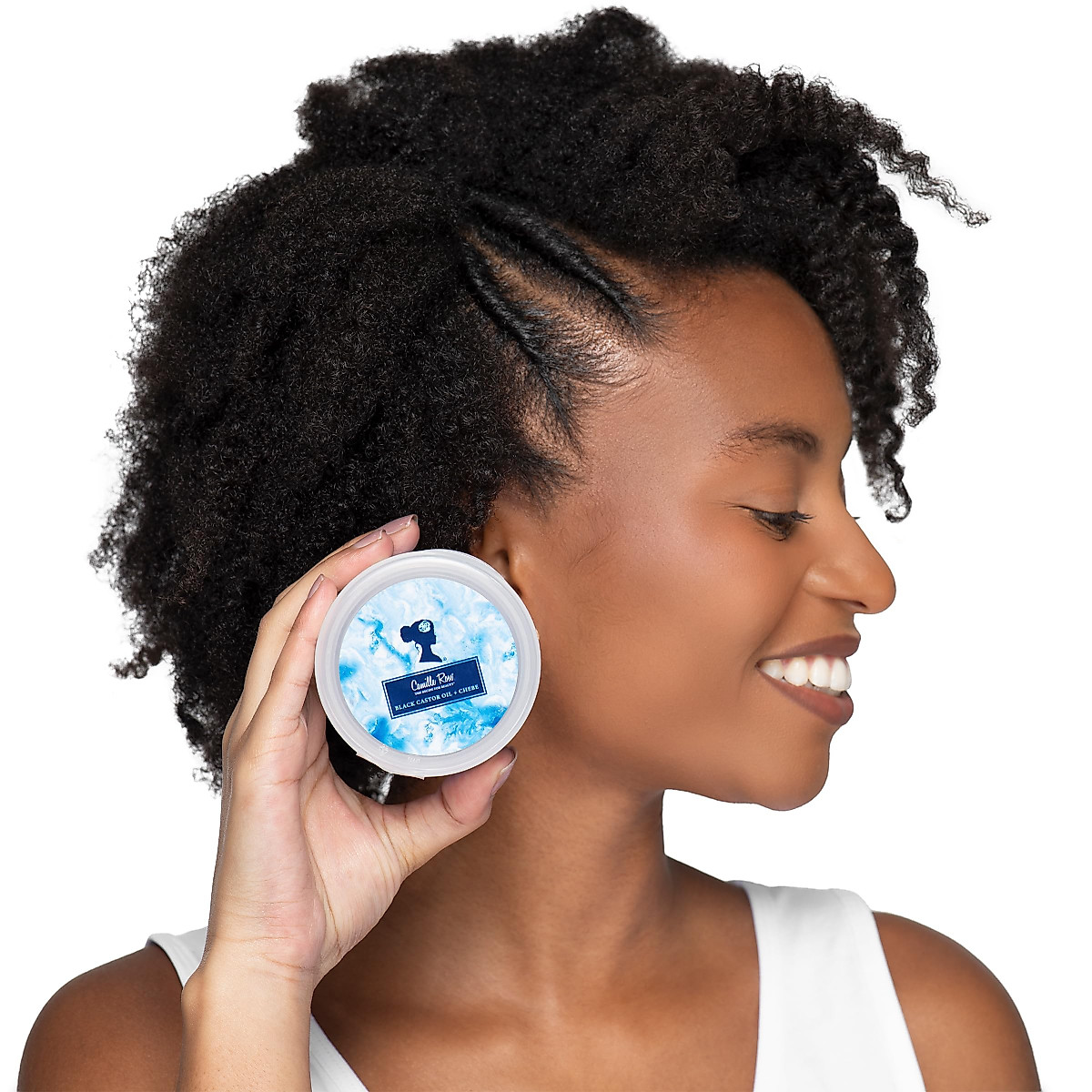 Camille Rose Black Castor Oil & Chebe Edge Control | 2 oz | Strengthening and Smoothing Gel for Hair Shine and Sculpting