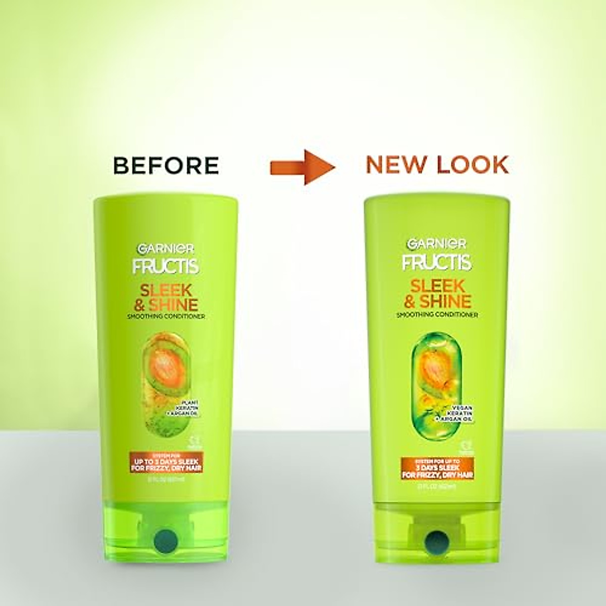 Garnier Fructis Sleek & Shine Conditioner, Frizzy, Dry, Unmanageable Hair, 21 fl. oz.(Packaging May Vary)