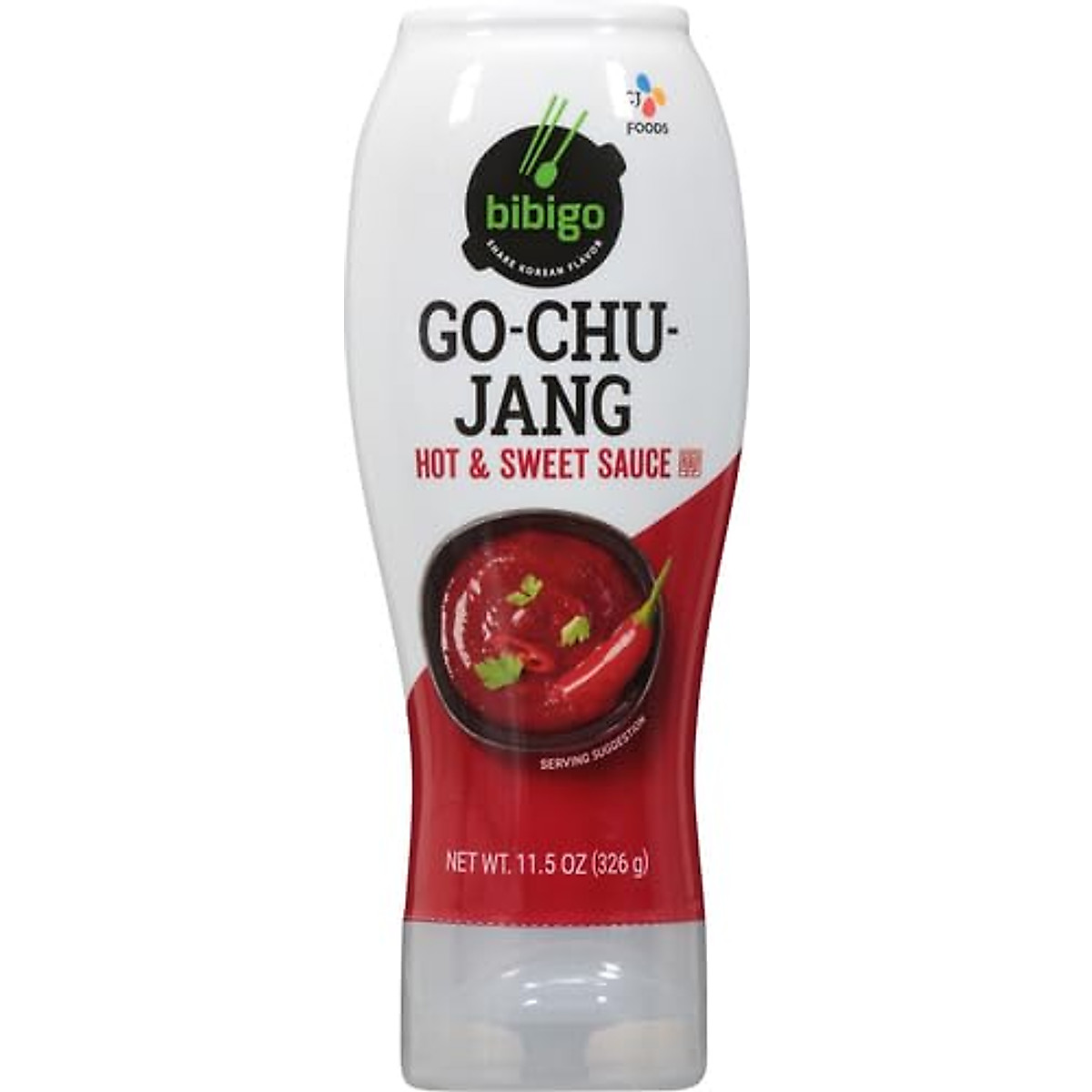 bibigo - Gochujang Sauce, Hot and Sweet Flavor, Perfectly Blended Flavors, Pantry and Party Must-Have, 11.5-oz