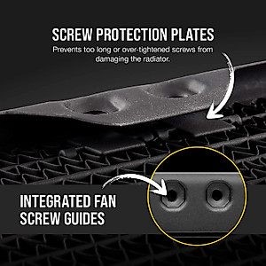 CORSAIR Hydro X Series XR5 280 mm Water Cooling Radiator (Dual 140 mm Fan Mounts, Easy Installation, Premium Copper Construction, Polyurethane Coating, Integrated Fan Screw Guides) Black