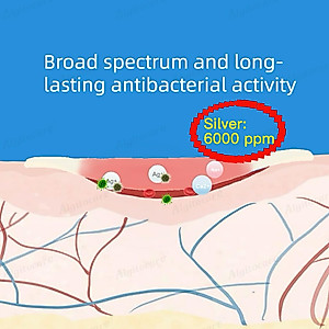 Algitocare Ag Silver Calcium Alginate Wound Dressing - 2"x2"(Pack of 10), Non-Stick Sterile Gauze Pads for Accelerating Wound Healing, High Absorbency and Soft for Wound Care Supplies …