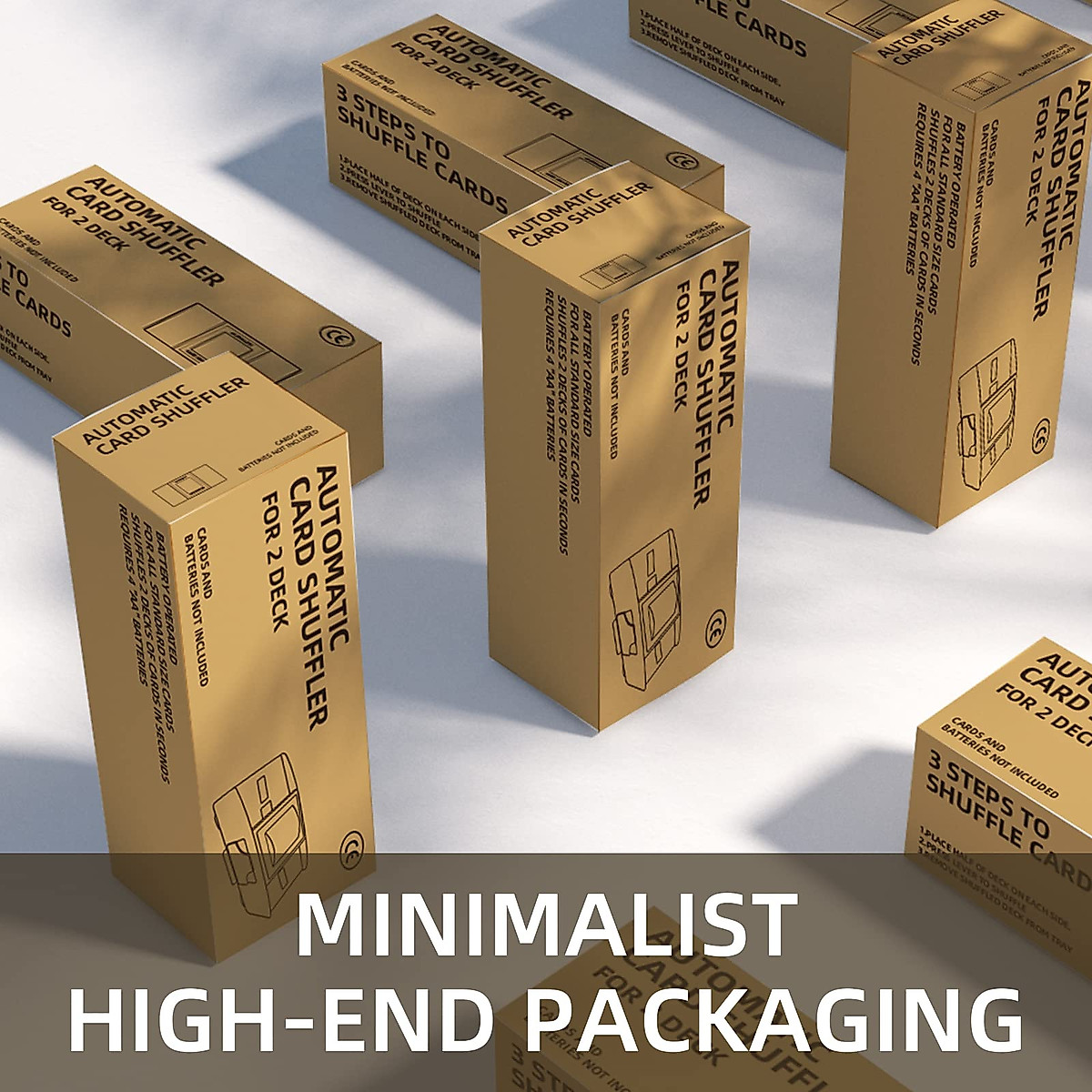 Homwom Automatic Card Shuffler of Playing Card, UNO, Texas Hold'em, Poker, Home Card Games, Blackjack, Battery Operated Electric Poker Shuffling Machine (1-2 Deck)