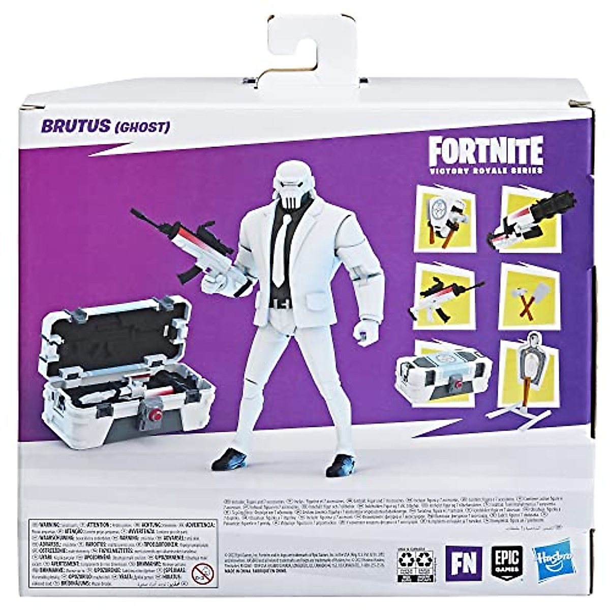 FORTNITE Victory Royale Series Brutus (Ghost) Deluxe Pack Collectible Action Figure with Accessories - Ages 8 and Up, 6-inch