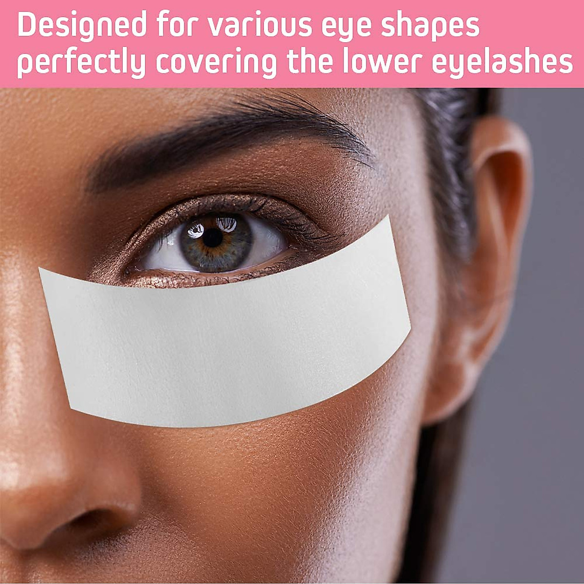 Foam Eye Pads for Eyelash Extensions - Akissos 125 PCS Pre Cut Medical Foam Tape Under Eye Pads Lash Extension Supplies Beauty Tools Lint Free Hypoallergenic No Latex Waterproof