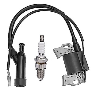 Ignition Coil + Spark Plug Replacement for Champion Power 196cc 6.5HP 3500 4000 Watt Gas Engine Generator