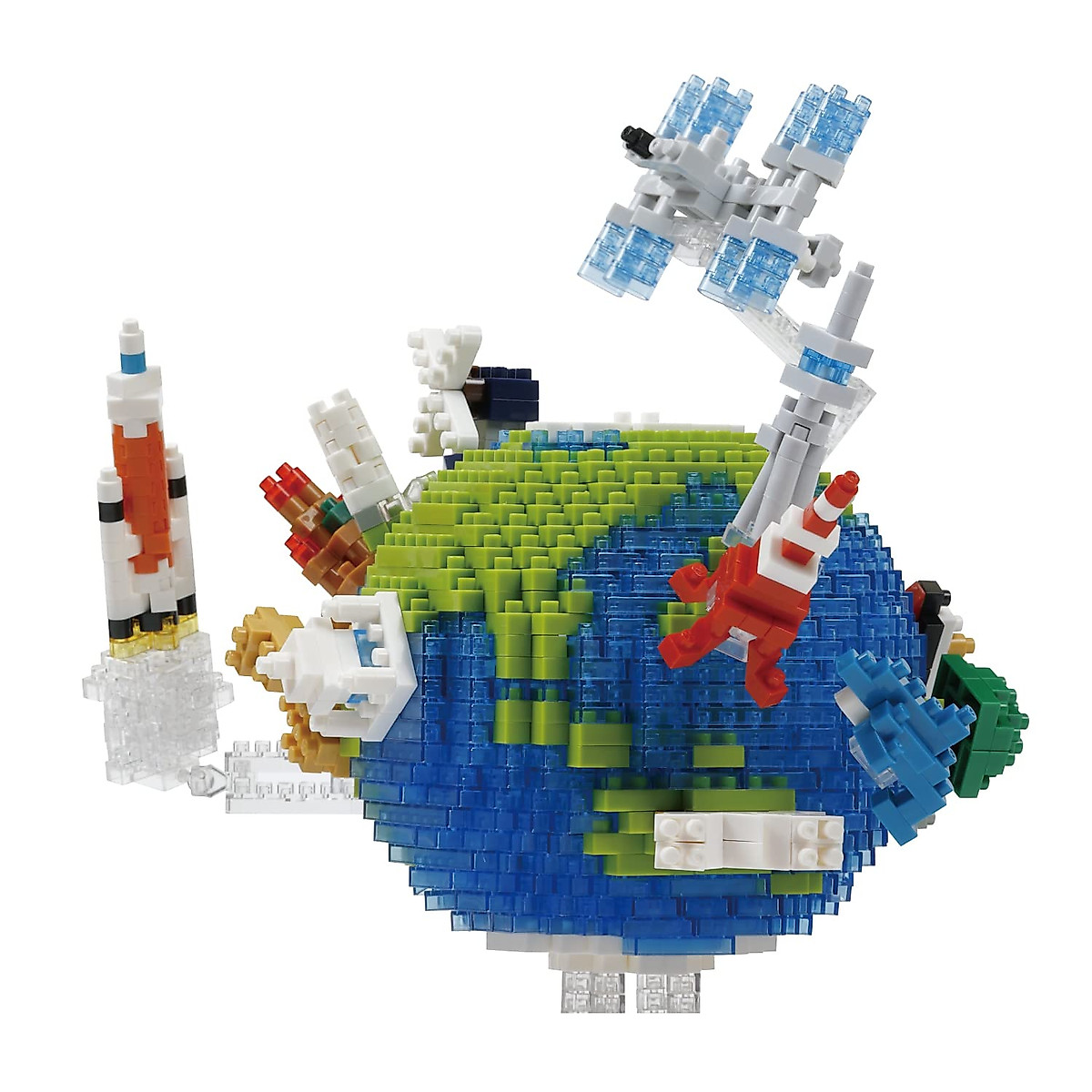 nanoblock - Space - Planet Earth & The Moon, Advanced Hobby Series Building Kit