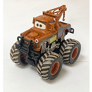 12 Styles Movie Cars 3 Black Storm Jackson Lightning McQueen Curz Mater Giant Wheels Cars 1：55 Diecast Vehicles Toys Set Children Car Toy (Mater)