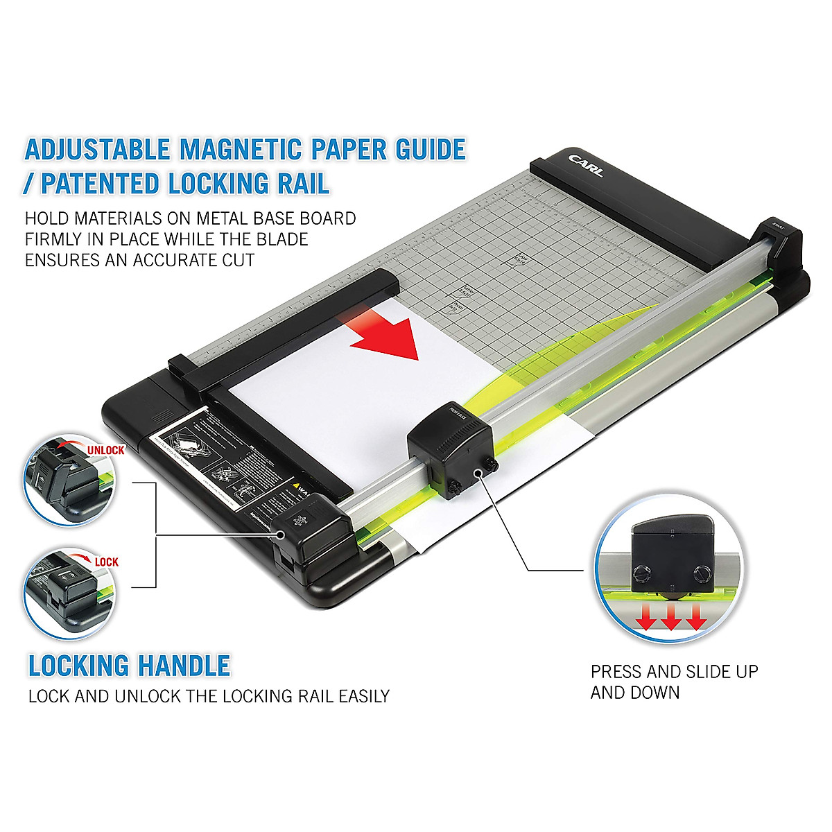 CARL Heavy Duty Rotary Paper Trimmer 18inch - 12238