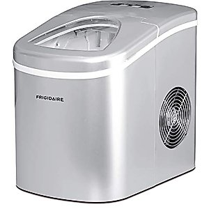 Frigidaire EFIC118-SILVER-KL Ice Maker Machine, Compact Countertop, Silver Medium