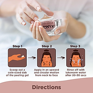 Bionyx Rhodium Facial Peeling Gel - Face Peel Gel for All Skin Types - Exfoliating Gel for Smooth and Supple Skin - 1.69 Fl. Oz.