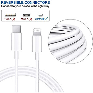 iPhone Charger 【Apple MFi Certified】 10FT Extra Long Fast Charging Type C to Lightning Cable with 20 PD USB C Wall Charger Block for iPhone 13/13 Pro/13 Pro Max/13 Mini/12/Pro/Max/Mini/11/XR/X/8/Plus