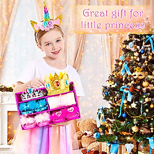 LIMIROLER Princess Dress Up Shoes Set, Girls Dress Up Toys, Princess Role Play Costumes Kit Gifts for Toddler Little Girls Aged 3-6 Years Old