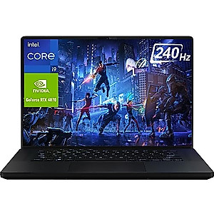 ASUS 2023 Newest ROG Zephyrus M16 Gaming Laptop, 16" QHD 240Hz Display, Intel Core i9 13900H, NVIDIA GeForce RTX 4070, 16GB DDR5 RAM, 1TB SSD, Wi-Fi 6E, Backlit Keyboard, Windows 11 Home
