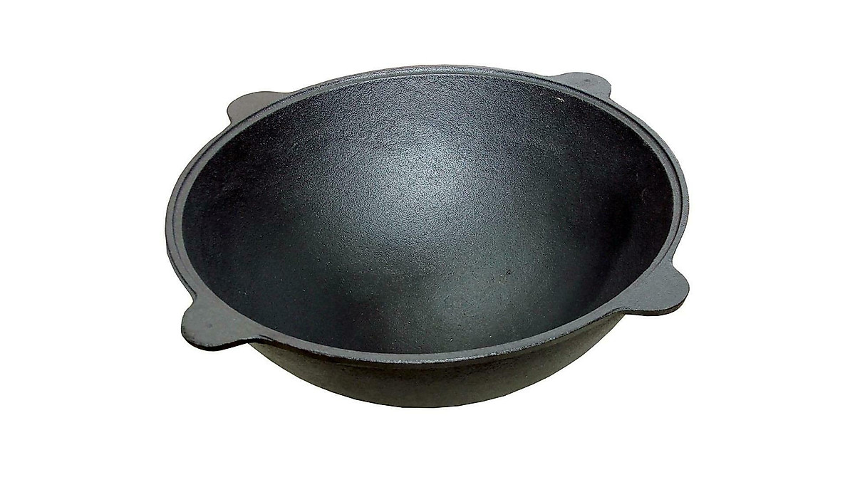 Free2Buy 22L Cast Iron Kazan Pot for Perfect Plov Cooking