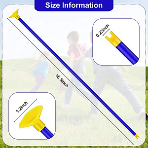 20 Pieces Replacement Suction Cup Arrows Kids Archery Toy Replacement Arrows with Rubber Tip Outdoor Indoor Sports for Boys Girls