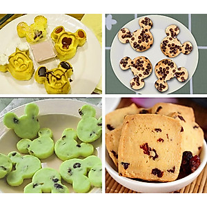 Metal Cookie Cutters Set - Mickey Mouse, Square, Heart, Star - 12Pieces Cookie Cutters - Fruit Cutter, Polymer Clay Cutters and Cookie Cutters for Kids - Cookie Cutter Set for Kitchen Baking