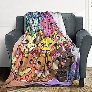 Kuareot Cartoon Throw Blanket Anime Blanket Cozy Warm Fuzzy Fluffy Weighted Blankets, Fits Sofa Chairs Bed Plush for Kids Adults ,40x50 inches