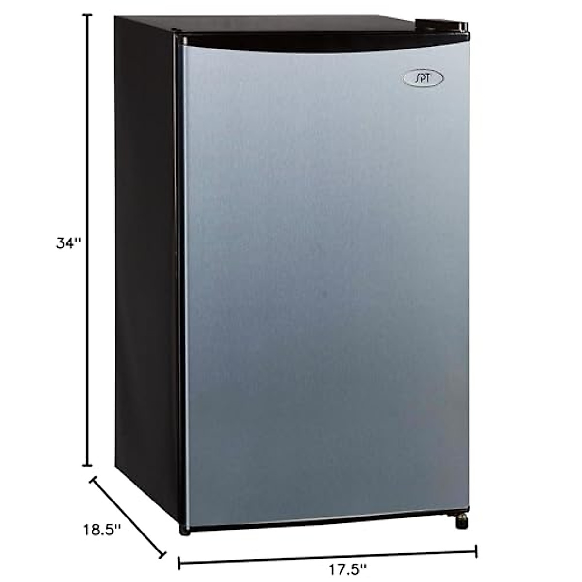 SPT RF-334SS 3.3 cu.ft. Compact Refrigerator in Stainless Steel - Energy Star