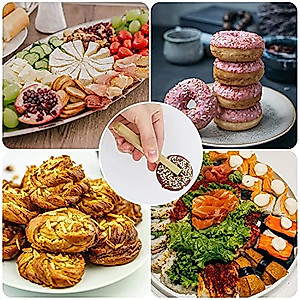 LUTER 20pcs Wooden Tongs Disposable Cooking Utensils Mini Bamboo Tongs Natural Toast Tongs for Cooking