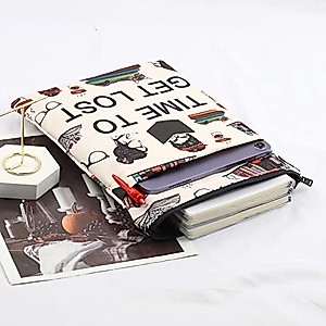 Time to Get Lost Book Sleeve Book Organiser Book Cover Bookish Gift Book Lovers Gift Book Club Gift Book Reader Gift Reading Gift (TimeLost BS)