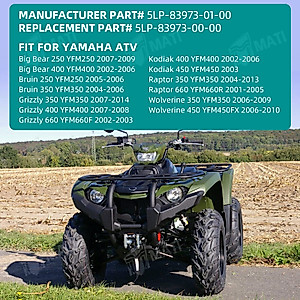 M MATI Left Handlebar Switch Control Engine Start Run Off Headlight for Yamaha YFM Big Bear 250/400 Grizzly 350/400/660 Kodiak 400/450 Wolverine 350/450 Raptor 350/660 Bruin 250/350 5LP-83973-01-00