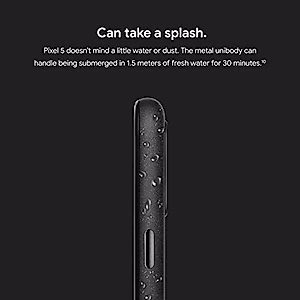 Google Pixel 5 - 5G Android Phone - Water Resistant - Unlocked Smartphone with Night Sight and Ultrawide Lens - Sorta Sage