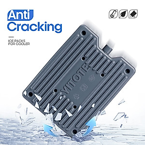 Yitote (3.5LB) Pre-Filled Hard Ice Packs for Coolers Long Lasting Reusable(2Packs),Cooler Ice Packs for Lunch Bags,Lunch Box Ice Packs Reusable Freezer Packs for Cooler Backpack.