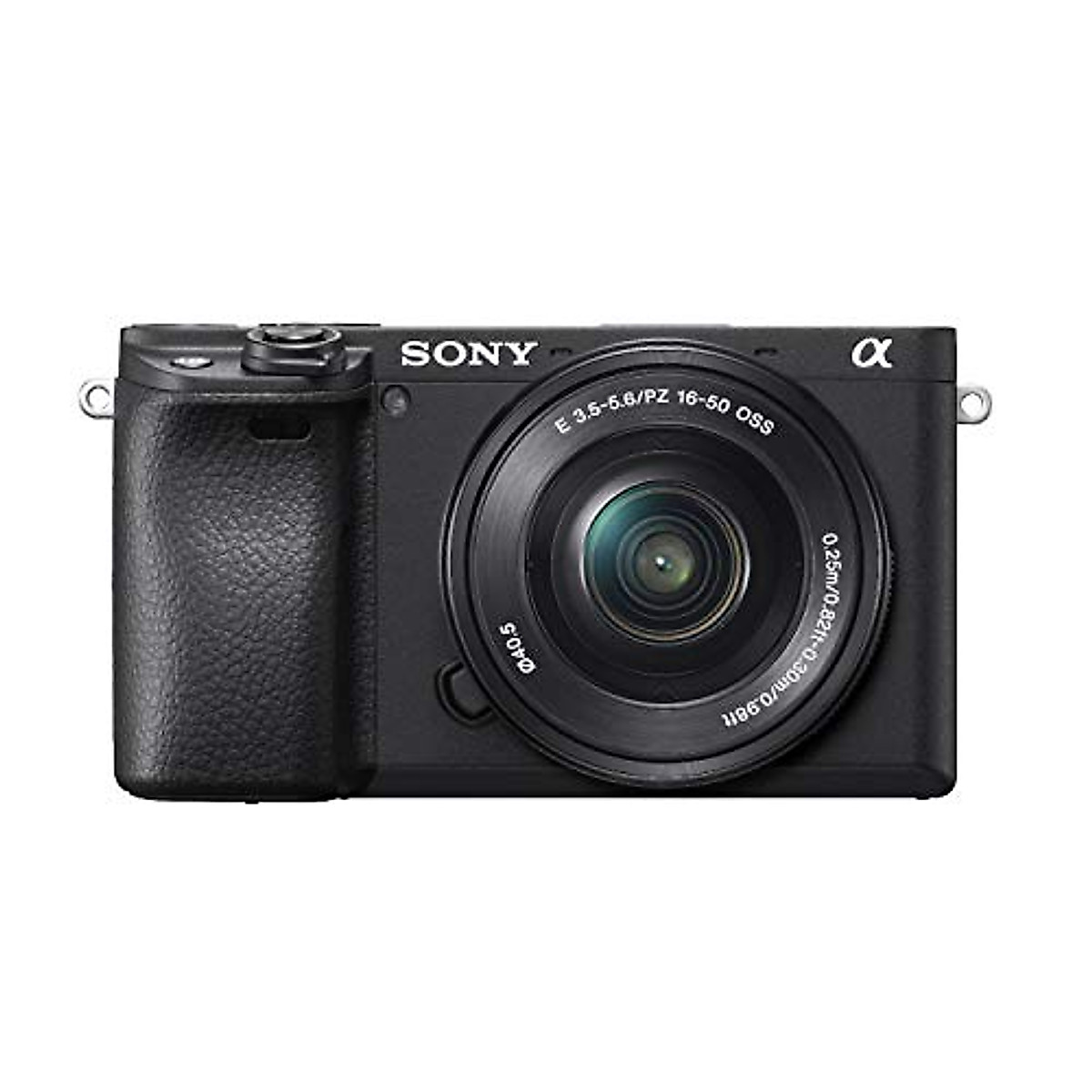 Sony Alpha a6400 24.2MP Mirrorless Digital Camera with 16-50mm Lens Bundled with Photo Software, Power Kit, Carrying Case, 64GB SDXC Card, and Accessories (6 Items)