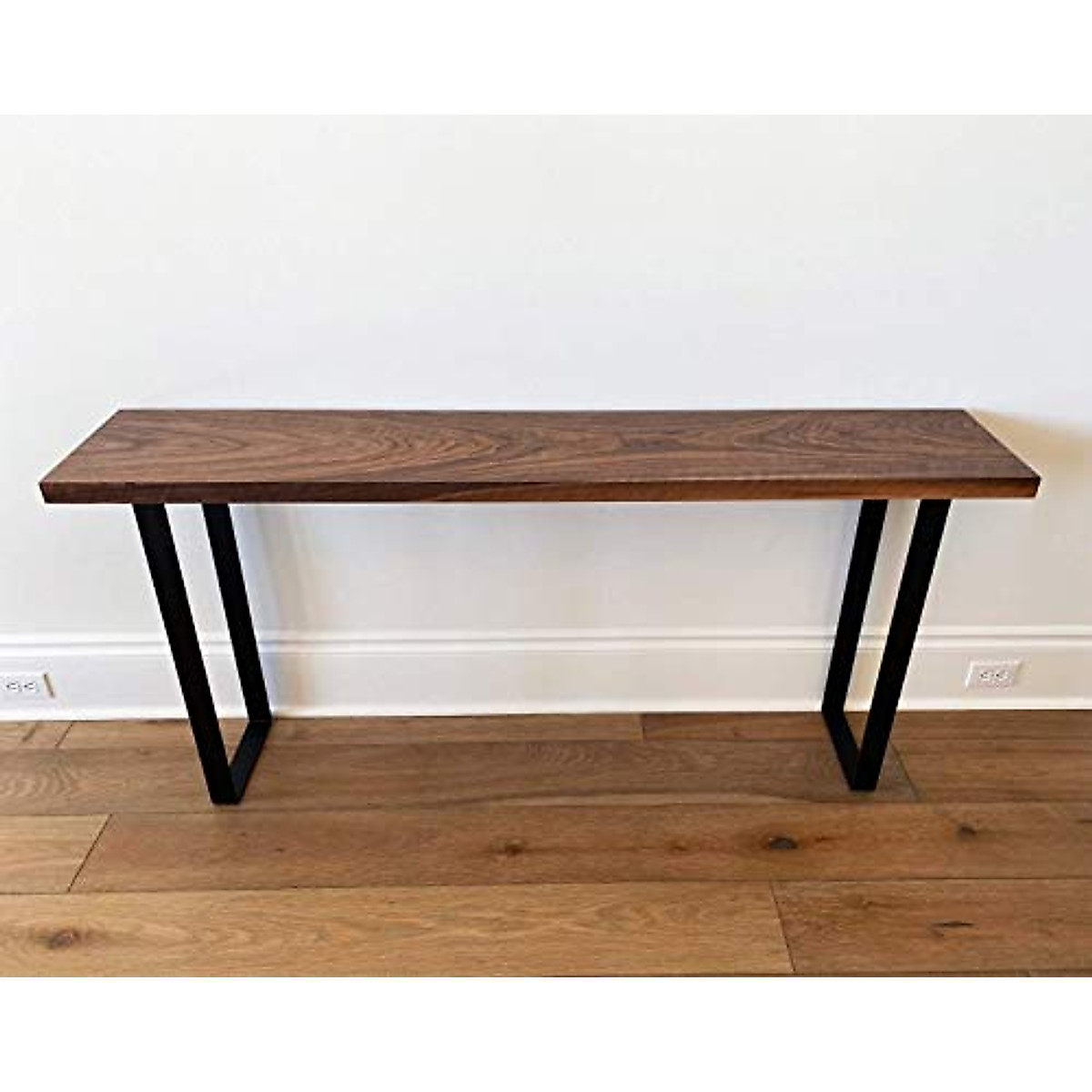 Solid Walnut Narrow Computer Desk - Writing Desk | Farmhouse Desk | Solid Wood Desk