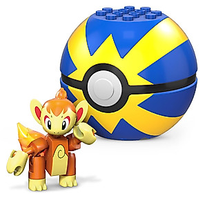 MEGA Pokémon Chimchar Building Set with 20 Bricks and Special Pieces, Toy Gift Set for Ages 6 and Up