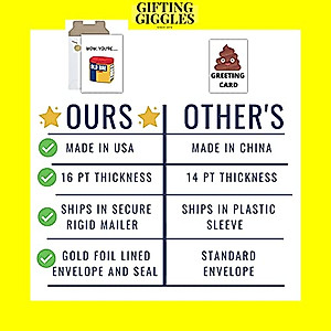 Funny Birthday Card for Men or Women - for Boyfriend, Girlfriend, bf, gf, Husband, Wife, Sister, Brother, etc | for him or her - Gag joke gift | 21st 25th 30th 40th 50th 60th 65th 70th