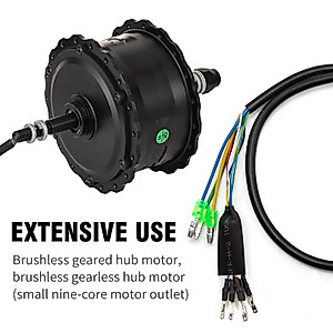 Aynaxcol Ebike Cable Connector 9 Pin 60cm Male Motor Cable Electric Bicycle Motor Adapter with Hall Sensor Ebike Conversion Parts