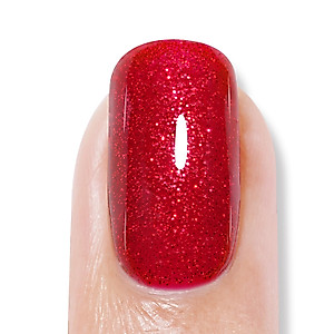 AILLSA Red Glitter Gel Nail Polish Christmas Burgundy Holographic Gel Polish Wine Sparkle Gel Polish Long Lasting Soak Off U V Gel Nail Manicure Salon DIY Gift for Women 0.51 Fl Oz/GF16