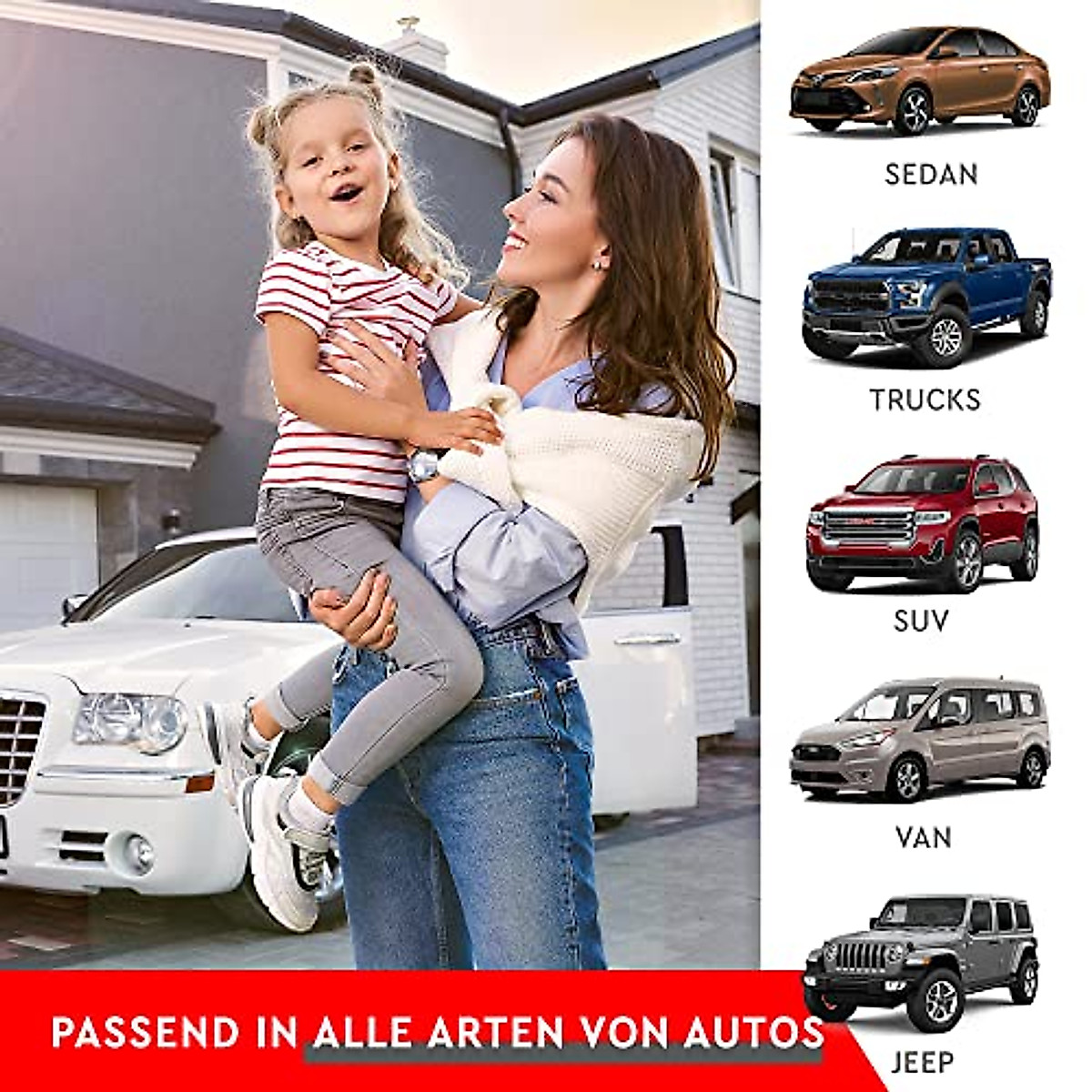 Helteko Car Seat Protector with Thickest Padding, 2 Pack Car Seat Pad for Child Baby Carseat, Auto Seat Protector from Waterproof & Stain Resistant Kick Mat Material for Leather and Fabric Seat