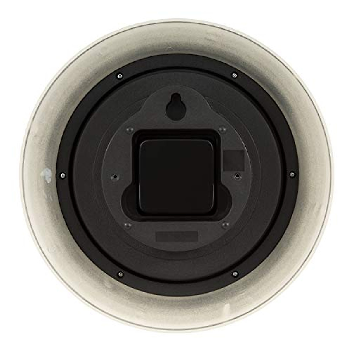 La Crosse Clock T82110 9" Indoor/Outdoor Light Blue Distressed Analog Clock with Thermometer