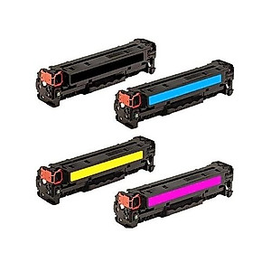Toner Eagle Re-Manufactured 4-Color Toner Cartridges Compatible with HP CM1312 CM1312nfi MFP CB540A CB541A CB542A and CB543A.