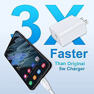USB C Charger Block,20W PD 3.0 Fast Charger Block USB C Box Plug Brick Cube for iPhone 14/13 Mini/Pro Max,12,SE,11,Samsung Galaxy A53 5G,A52,A42,A32,A13,A12,A03S,S22 Ultra,S23,S22, S21 FE 5G,S20 S10