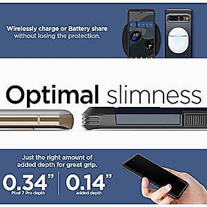 Spigen Tough Armor Designed for Pixel 7 Pro Case (2022) - Metal Slate